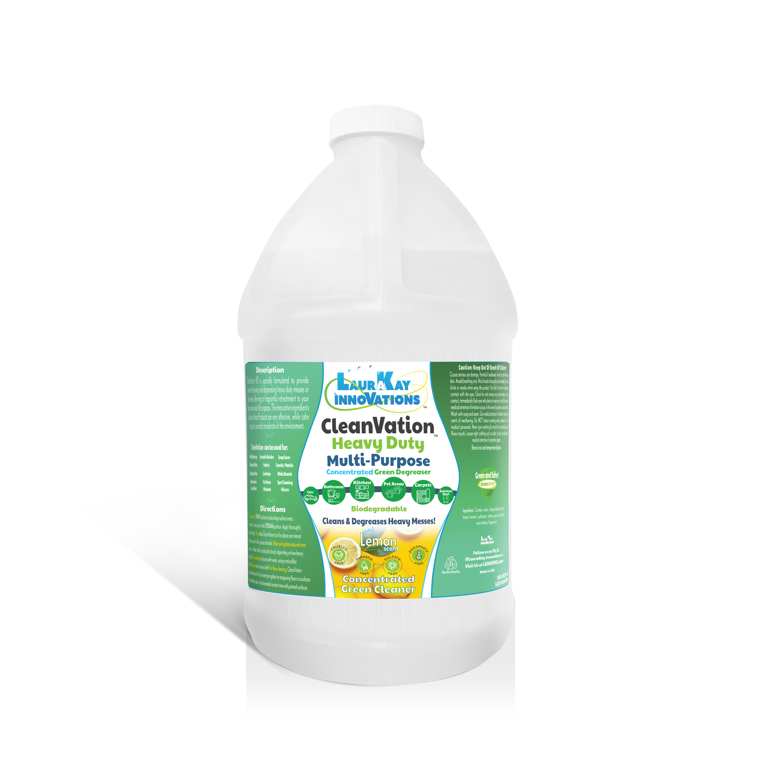 CleanVation™ HD Heavy Duty, Concentrated, Safe Degreaser, 3 in 1 Multi