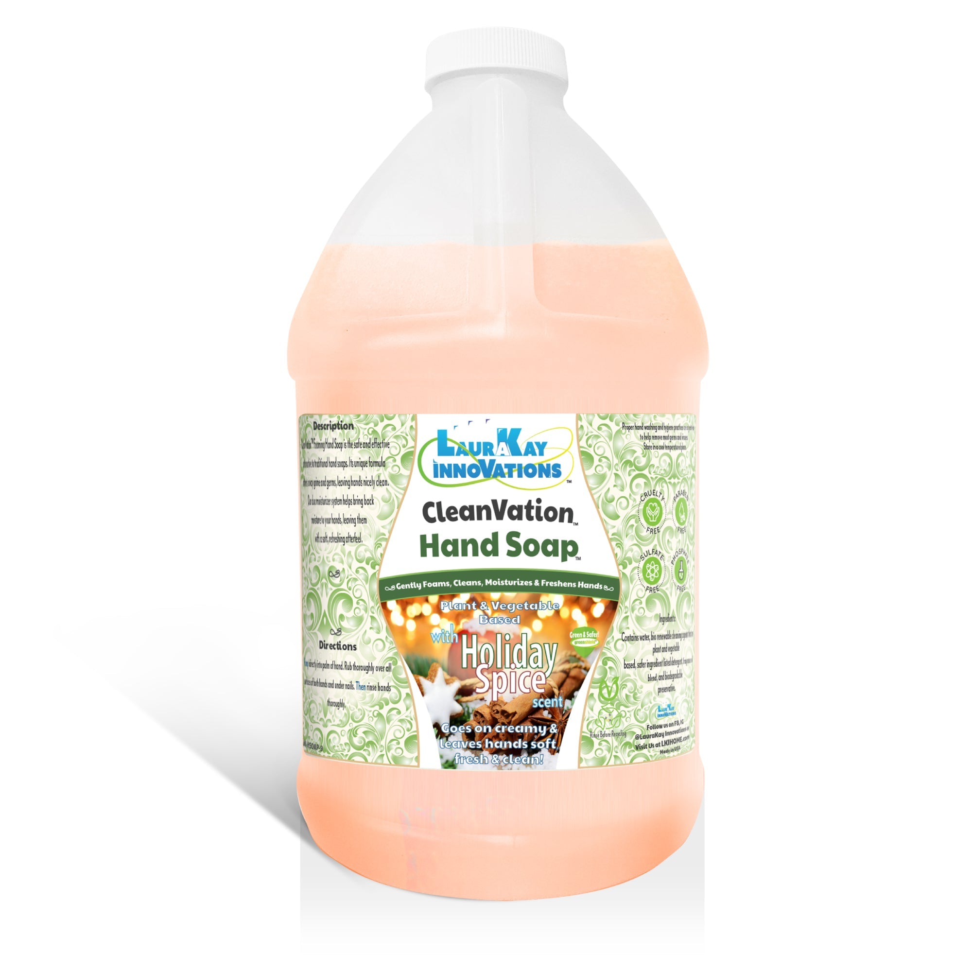 Plant Based HandSoap™ Safer & Effective Hand Soap - 1 Gallon Refill