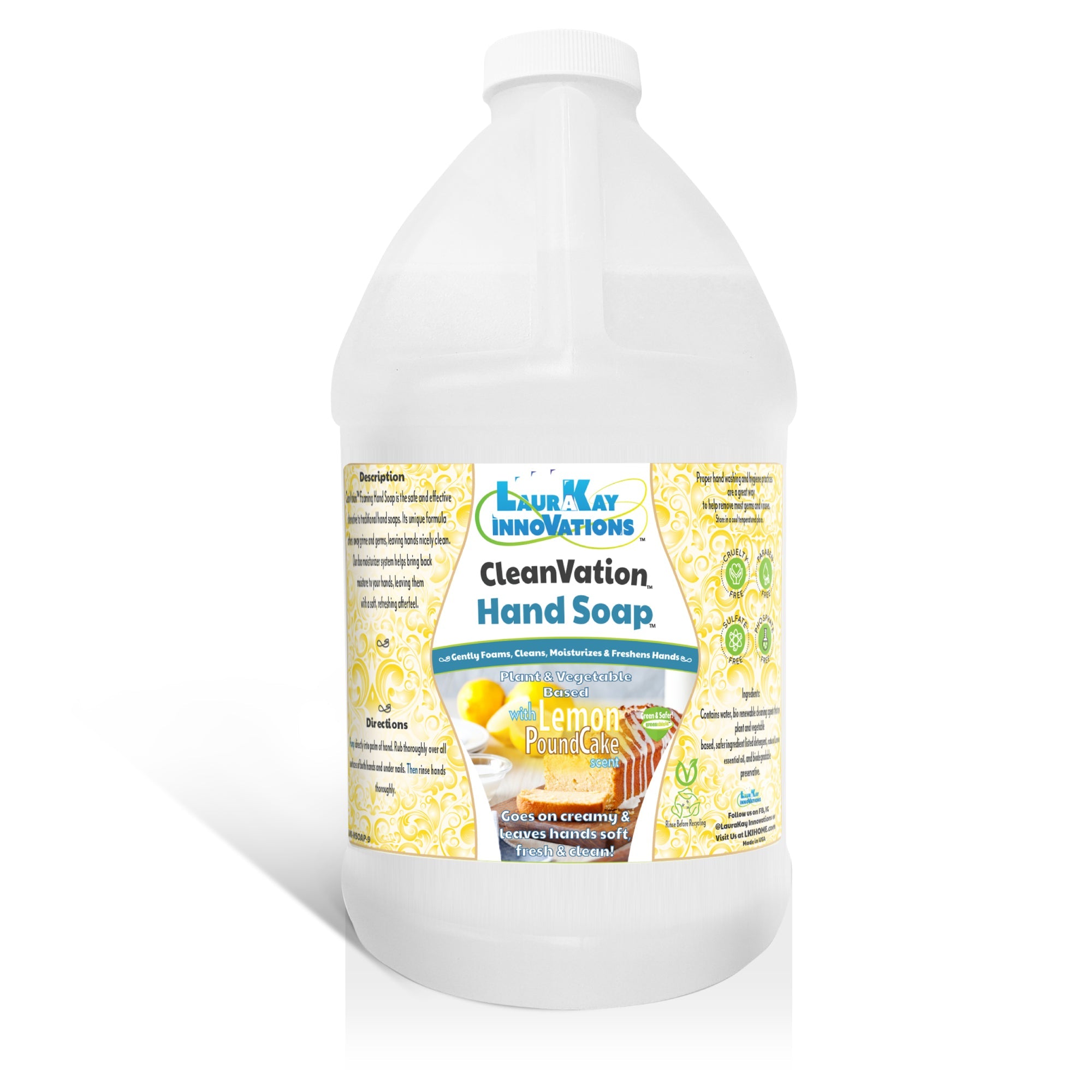 Plant Based HandSoap™ Safer & Effective Hand Soap - 1 Gallon Refill